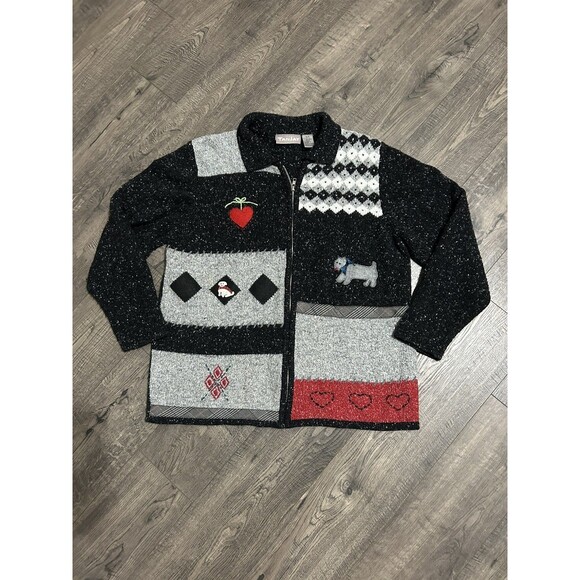 TanJay | Jackets & Coats | Vintage Tanjay Cardigan Sweater Womens M ...